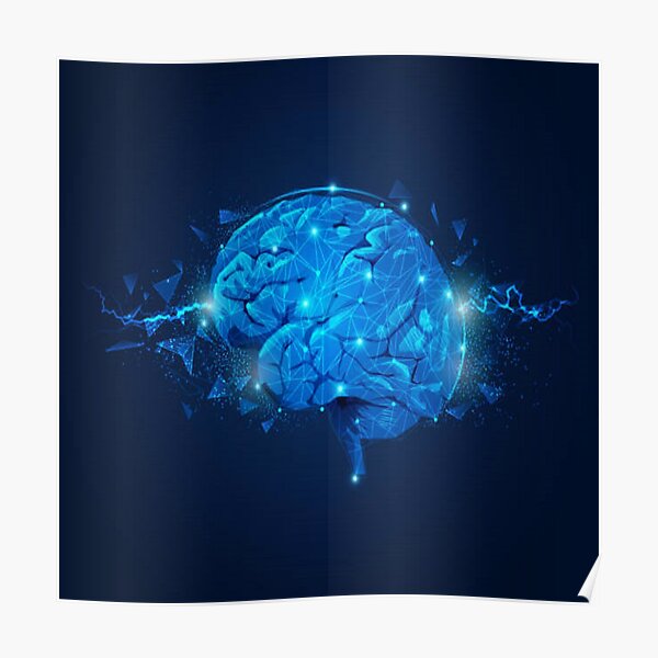 "Artificial Intelligence in the Human Brain" Poster for Sale by MAX8-0 | Redbubble
