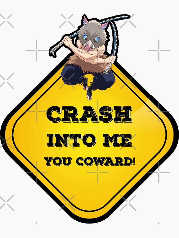 "Anime car warning Stickers" Sticker for Sale by RawrDinos | Redbubble