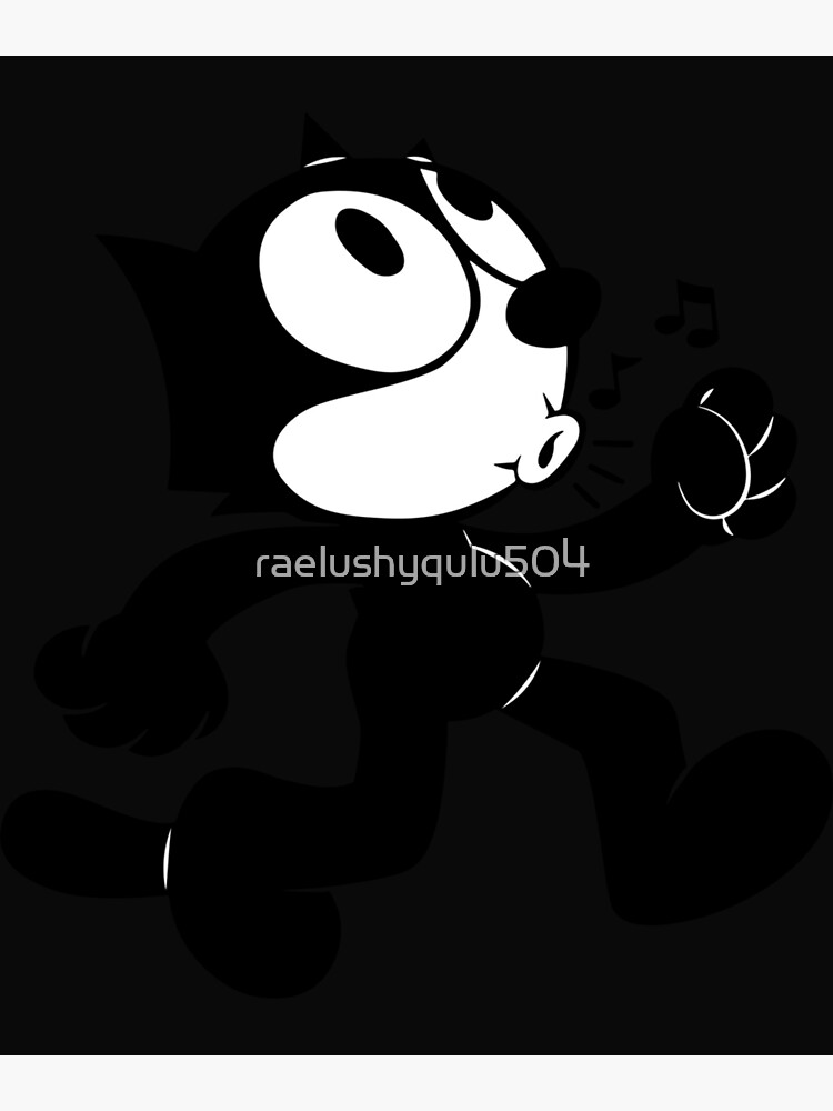 Poster « Felix le chat dessin animé style vintage drôle années 80 90 ...