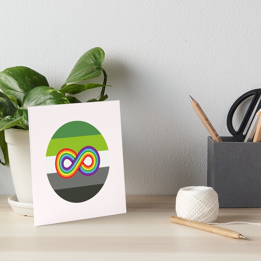 "Neurodivergent and Aromantic | Neurodiversity Symbol and Aro Flag ...