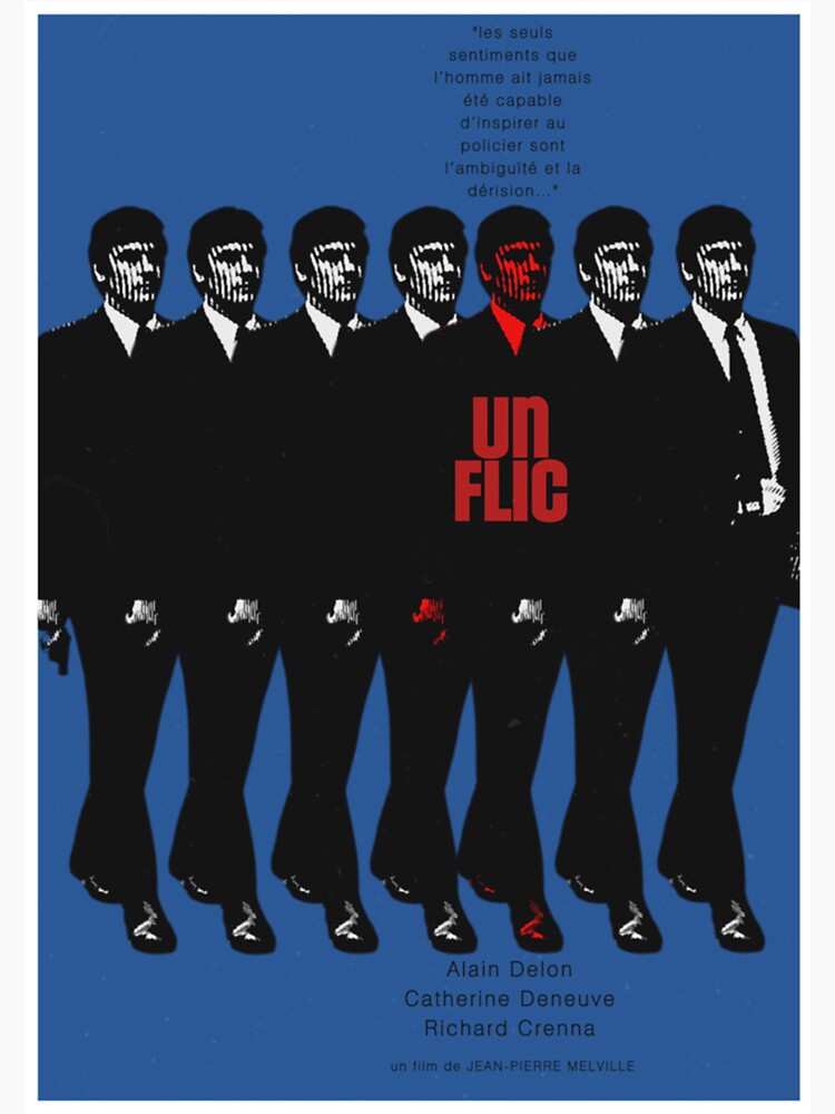 "Un Flic A (1972) - Movie poster design Classic " Sticker for Sale by ...