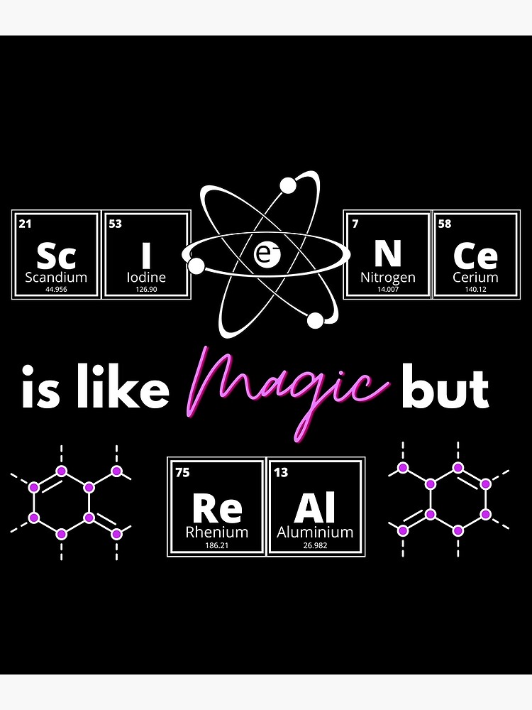 "Science is like Magic but Real Periodic Elements" Poster for Sale by ...