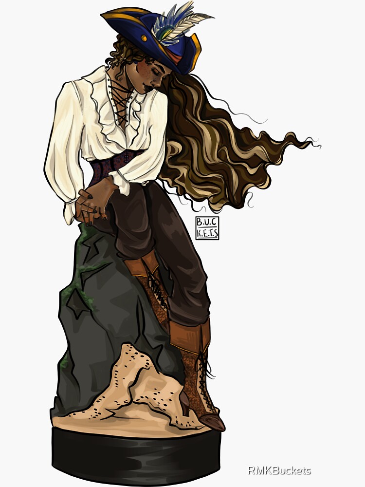 "Pirate oc " Sticker for Sale by RMKBuckets | Redbubble
