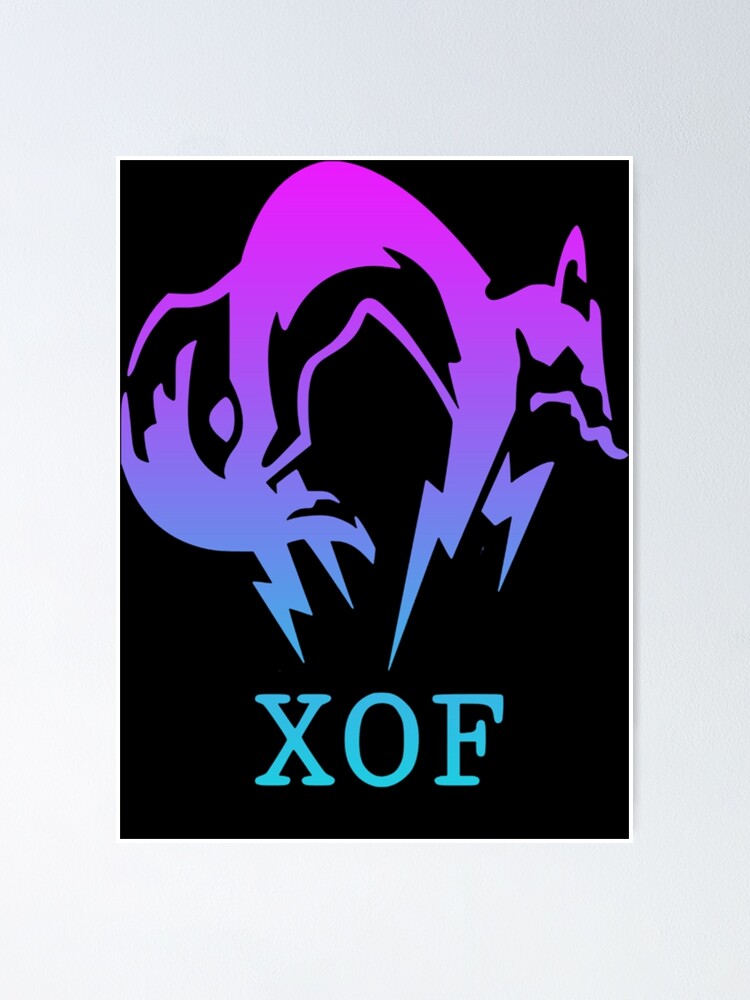 Póster «zorro, xof, metal gear solid, perro zorro, logotipo de xof ...