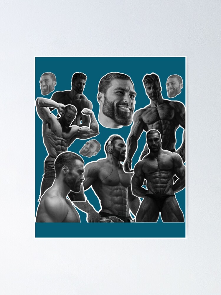 "Gigachad Collage " Poster for Sale by 555Printed | Redbubble