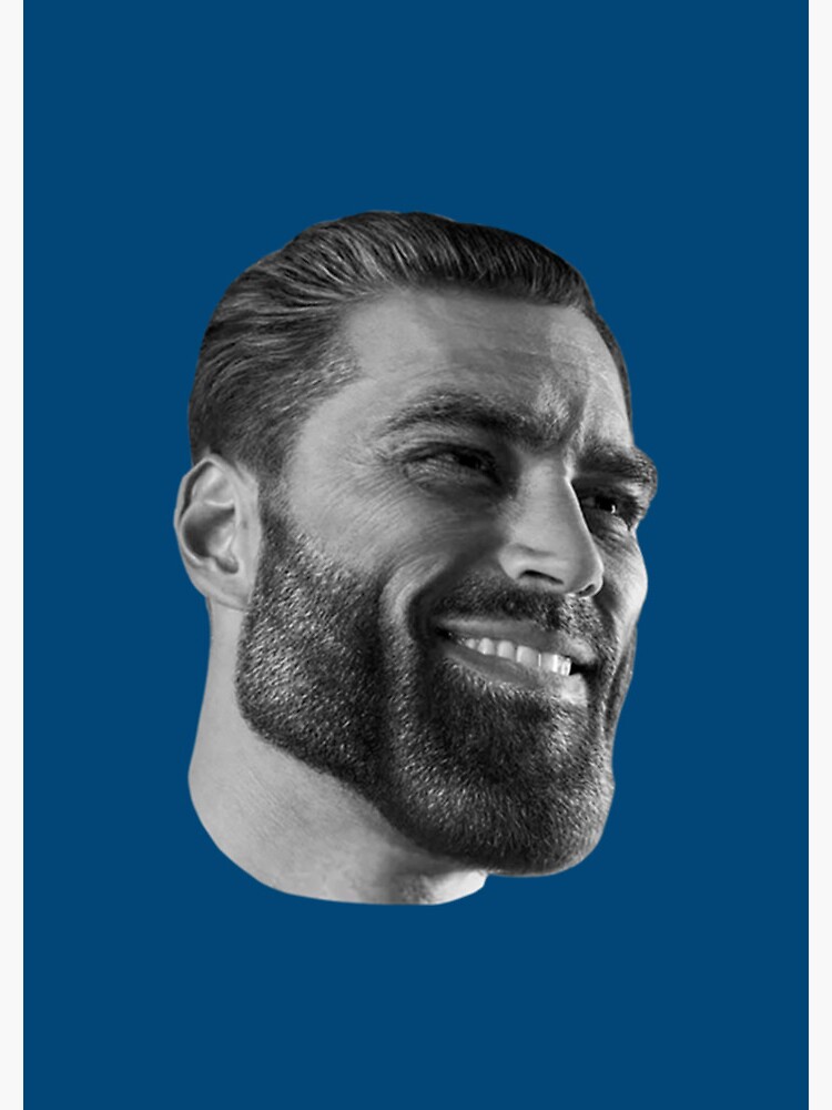 "Gigachad Meme " Spiral Notebook for Sale by 555Printed | Redbubble