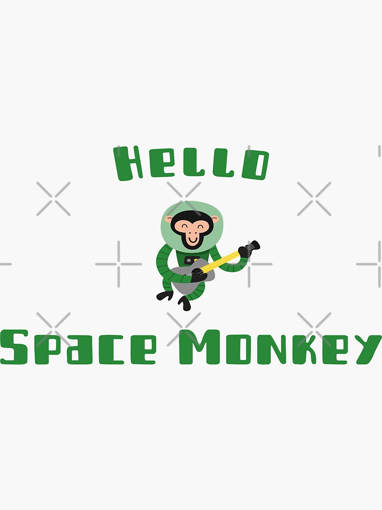 "Space Monkey 44" Sticker for Sale by TNSM | Redbubble