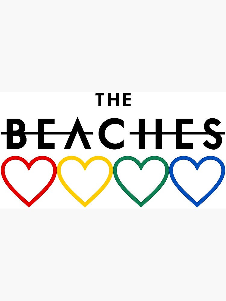 "THE BEACHES BAND" Poster for Sale by aryanasaxenare | Redbubble