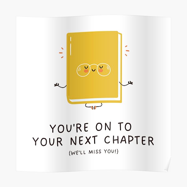 "Next chapter of life - coworker leaving, farewell, goodbye" Poster for ...