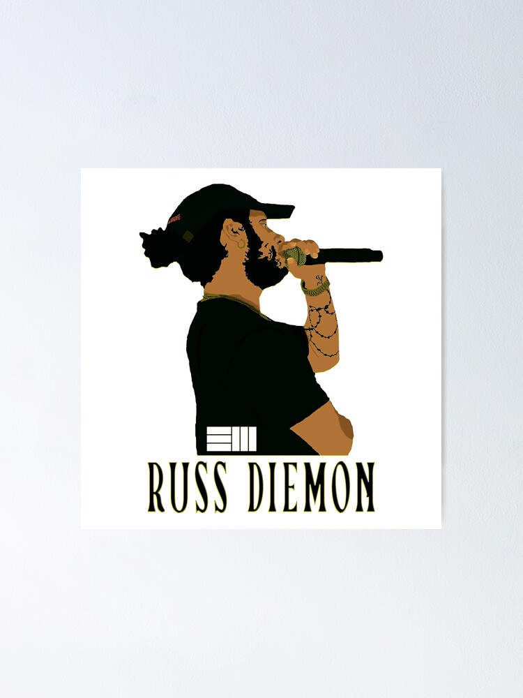 "Russ Diemon" Poster for Sale by flapjacksweet | Redbubble