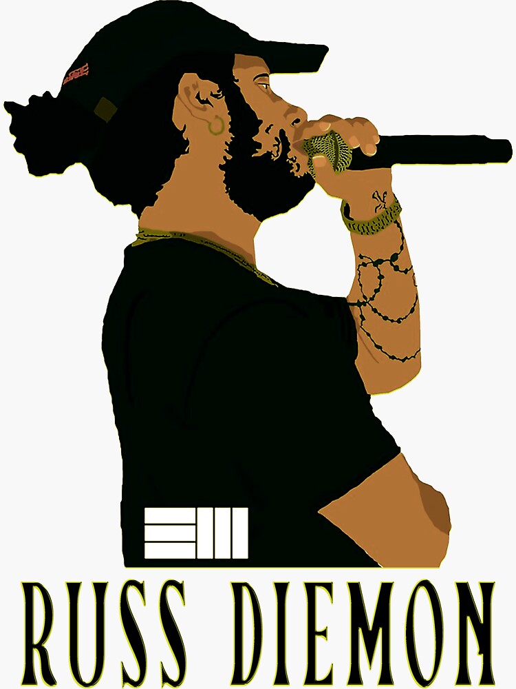 "Russ Diemon" Sticker for Sale by flapjacksweet | Redbubble