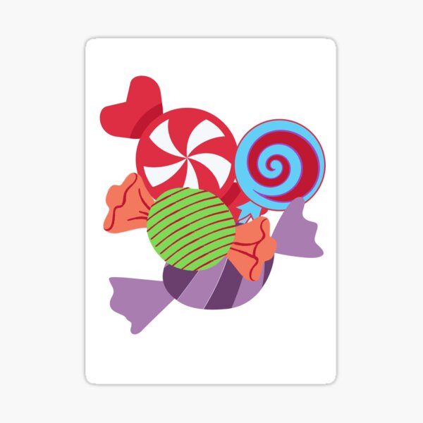 "candy theme" Sticker for Sale by twinsparkle | Redbubble