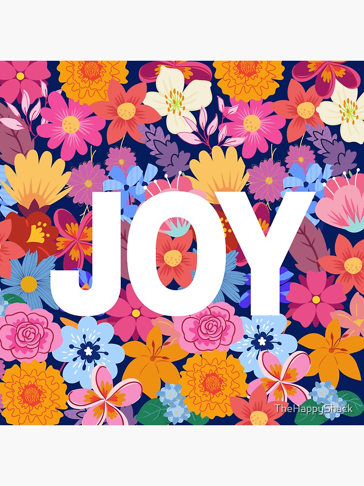 "Joy " Sticker for Sale by TheHappyShack | Redbubble