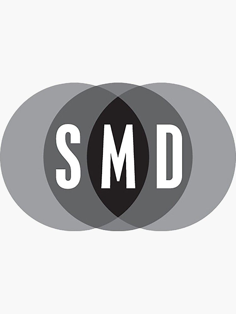 "Black SMD" Sticker for Sale by Reanseeo | Redbubble
