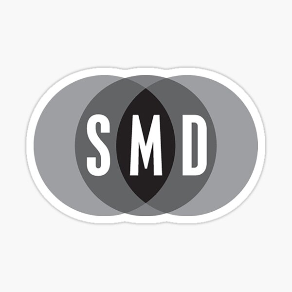 "Black SMD" Sticker for Sale by Reanseeo | Redbubble