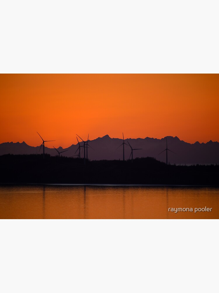 "Wind turbines " Sticker by raymona | Redbubble