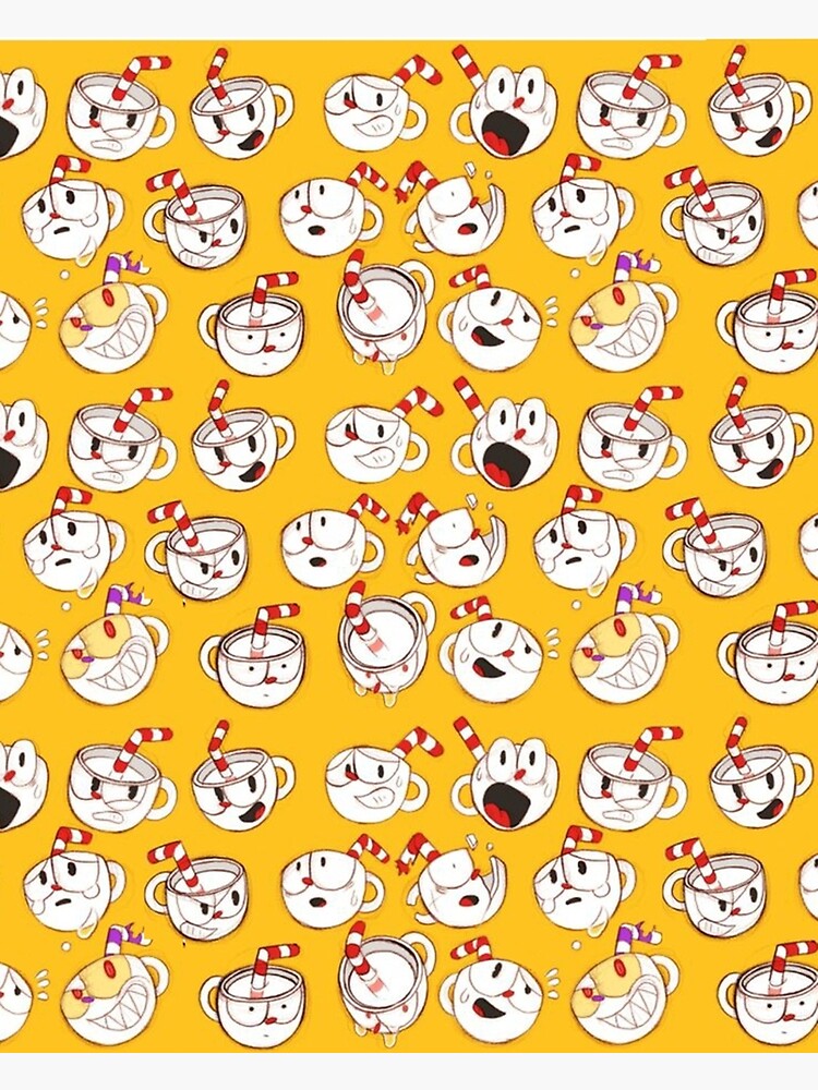 "cuphead pattern Graphic " Poster for Sale by KianaJackson3 | Redbubble