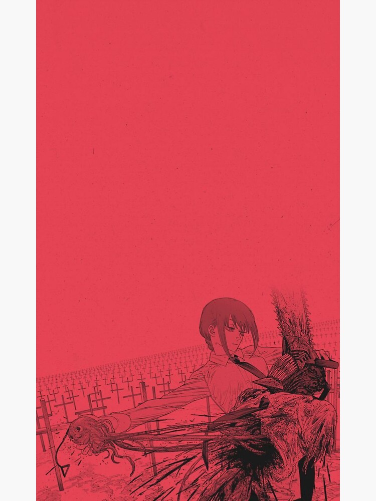 "ANIME POSTER CHAINSAW MAN SLAUGHTER MANGA " Sticker for Sale by ...