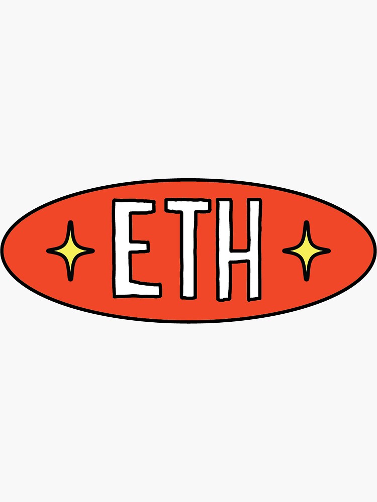"ORANGE LOGO ETH" Sticker for Sale by remongshop | Redbubble