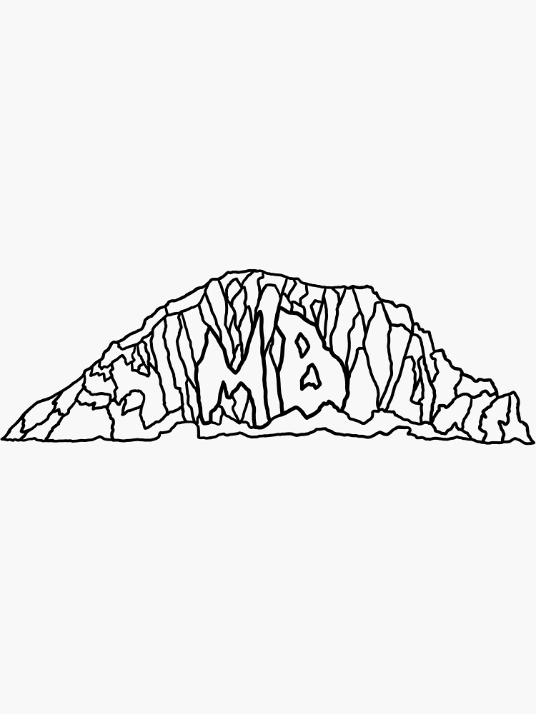 "Morro Bay Rock Abstract" Sticker for Sale by masonchristian | Redbubble