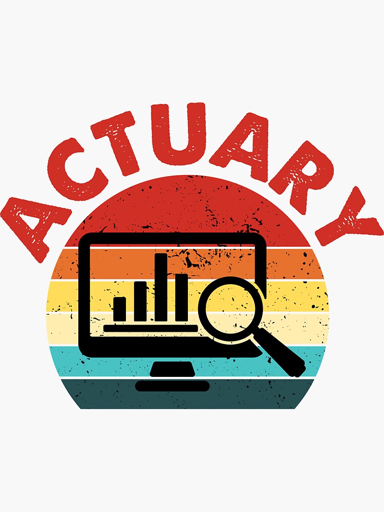 "Actuary Actuarial Science Vintage Retro" Sticker for Sale by NestaReign | Redbubble