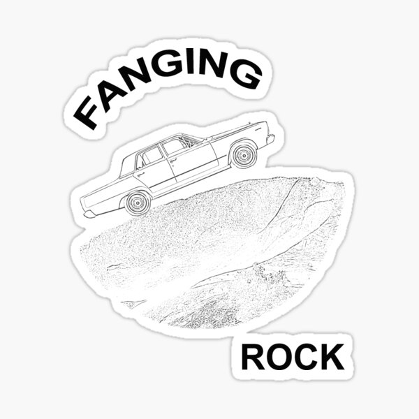 "Fanging Rock" Sticker by platypusboi | Redbubble