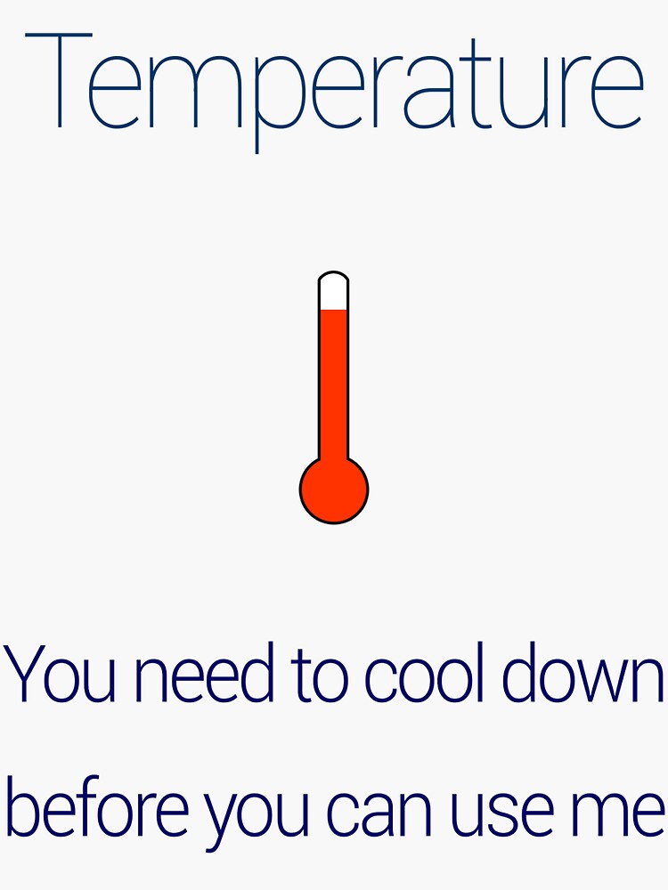 "temperature heat alert" Sticker for Sale by trueattractive | Redbubble