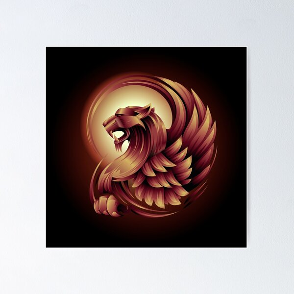 Poster for Sale mit "Löwengreif" von LP Design | Redbubble