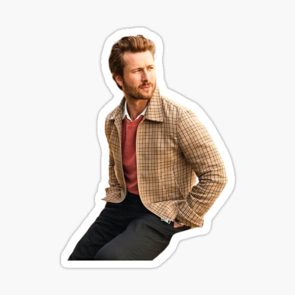 "Glen Powell Preppy" Sticker for Sale by inspiredtiger | Redbubble