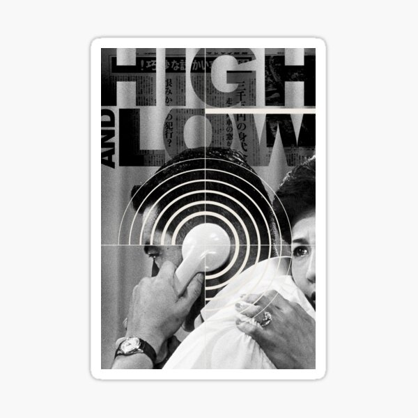 "High and Low by Akira Kurosawa Movie Poster" Sticker for Sale by ...