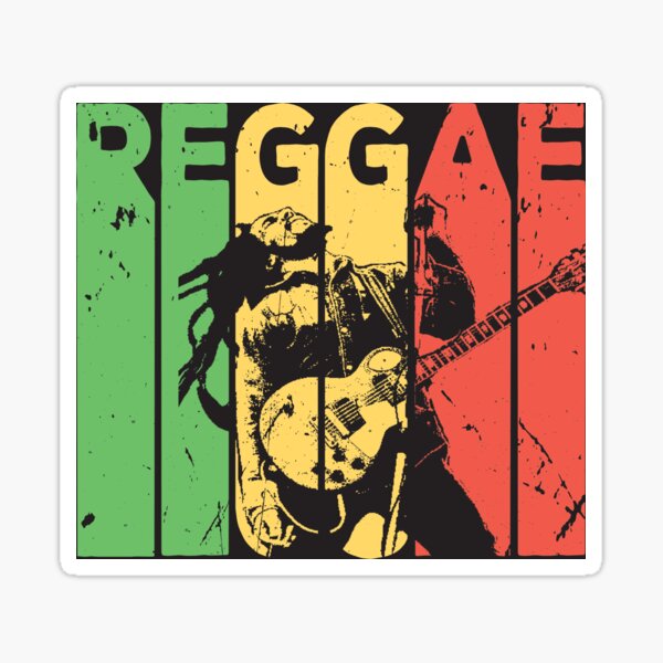 "Reggae Rasta Vintage " Sticker by prosperousjewel | Redbubble
