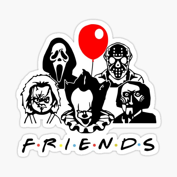 "Friends Horror" Sticker for Sale by AmandaRitchey99 | Redbubble