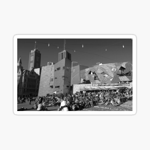 "Federation Square" Sticker by fuzzi | Redbubble