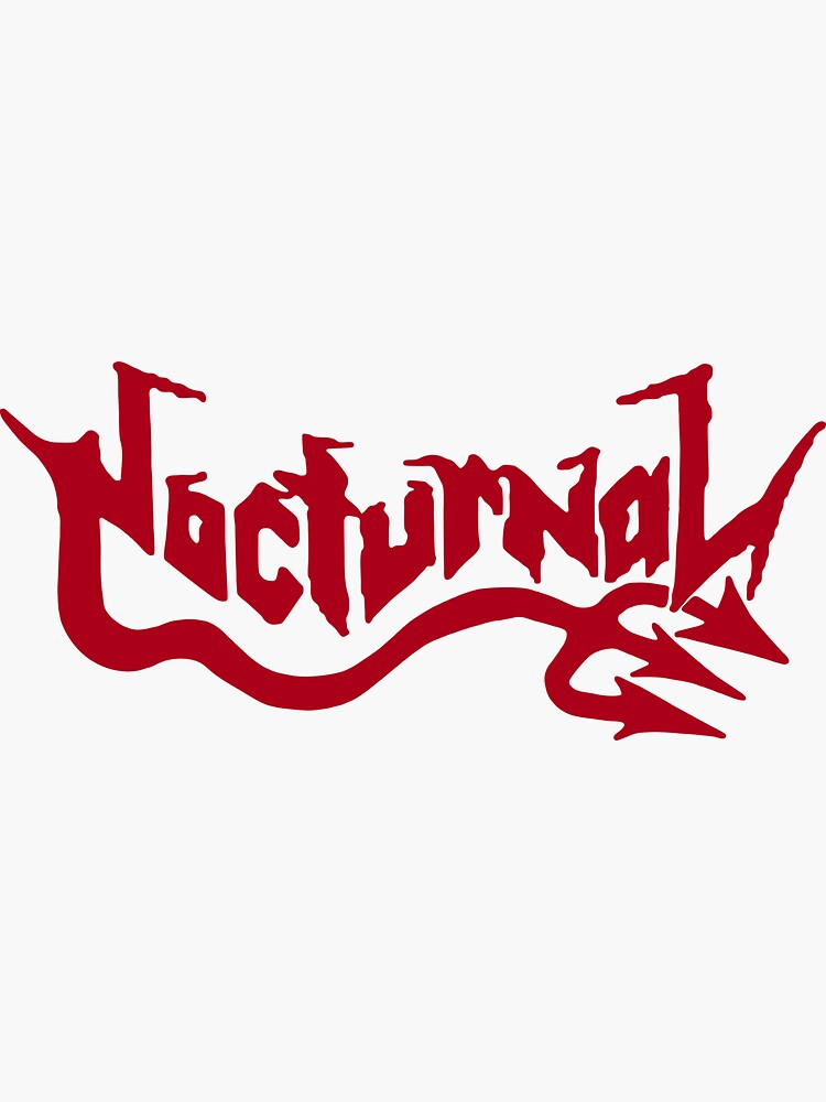 "NOCTURNAL BAND" Sticker for Sale by lamanfakei | Redbubble
