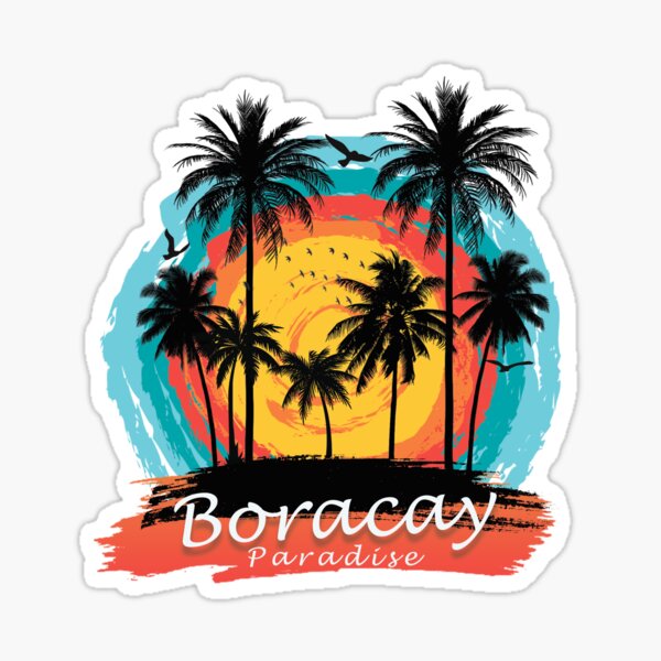 "boracay paradise" Sticker for Sale by printedbuddy | Redbubble
