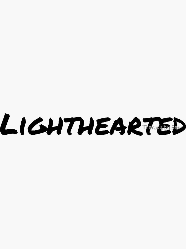 " I am lighthearted emotion and mood - mental health" Sticker for Sale ...