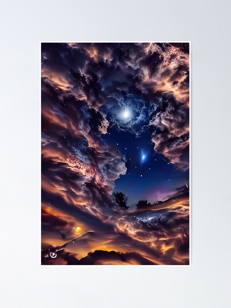 "Amazing Night Sky" Poster for Sale by MemeStreets | Redbubble