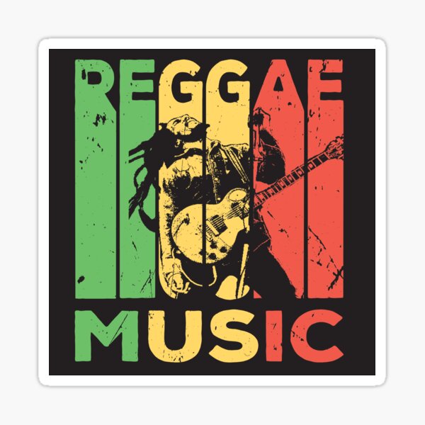 "Reggae Music Vintage" Sticker for Sale by prosperousjewel | Redbubble