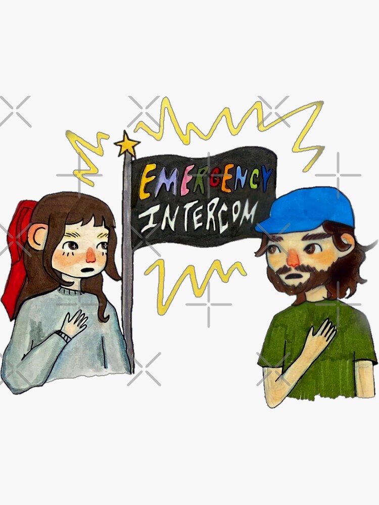 "Emergency Intercom" Sticker for Sale by theatshop | Redbubble