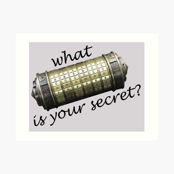 "The Cryptex : DaVinci Code | What is your secret?" Art Print for Sale ...