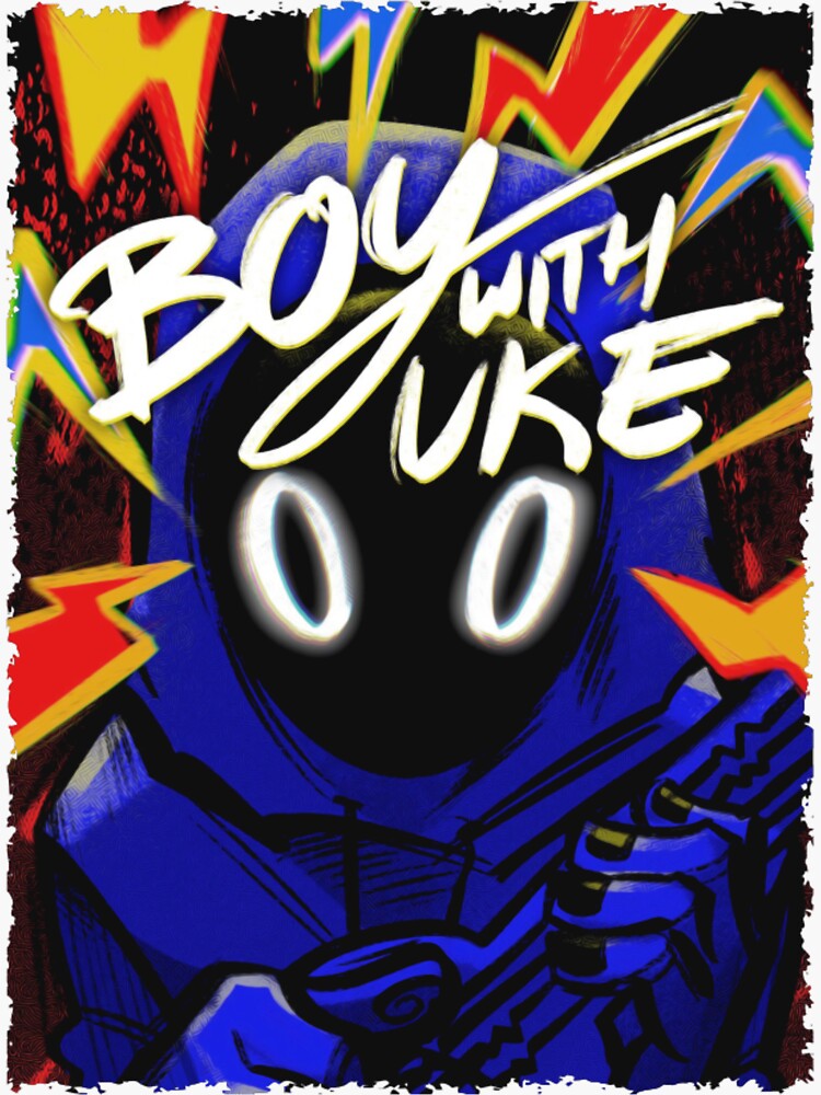 "BOYWITHUKE" Sticker for Sale by harusgaere | Redbubble