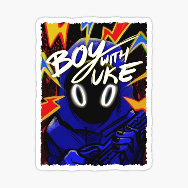 "BOYWITHUKE" Sticker for Sale by harusgaere | Redbubble