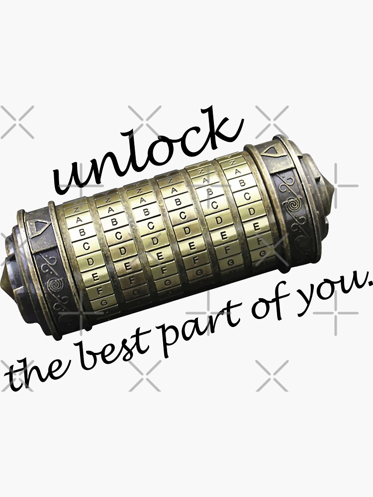 "The Cryptex : DaVinci Code | Unlock The Best Part of You" Sticker for Sale by CrOoKed-SayiNGs ...