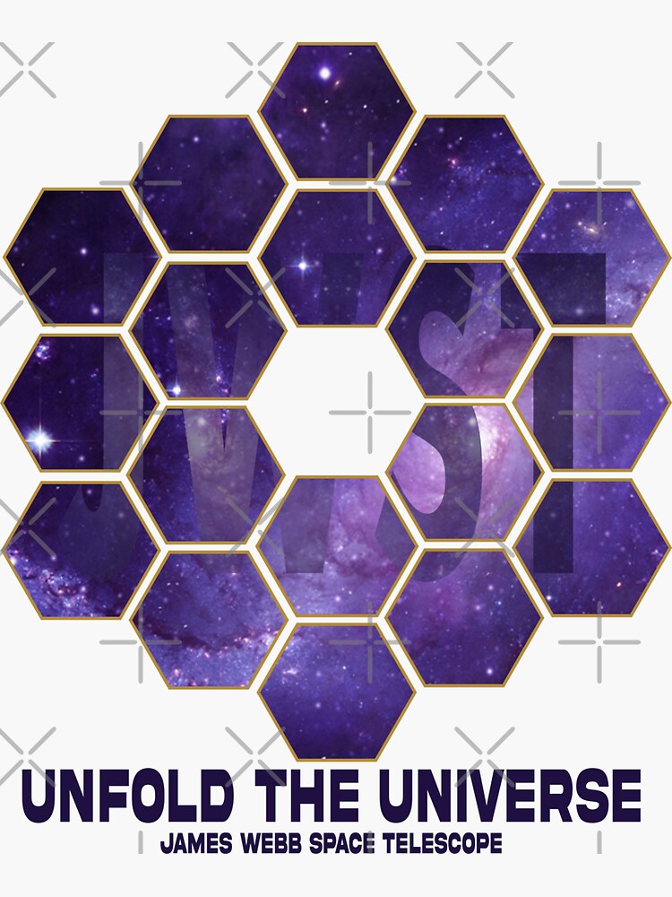 "JWST - Unfold The Universe" Sticker for Sale by ReezaGraphic | Redbubble