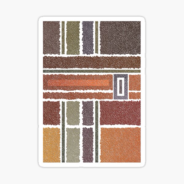 "Abstract Mosaic In Tertiary Colour" Sticker for Sale by kernowerno ...
