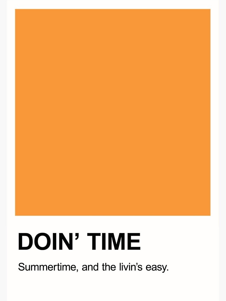 "Doin& Time Pantone Swatch Poster" Sticker for Sale by cuvavirtuex ...