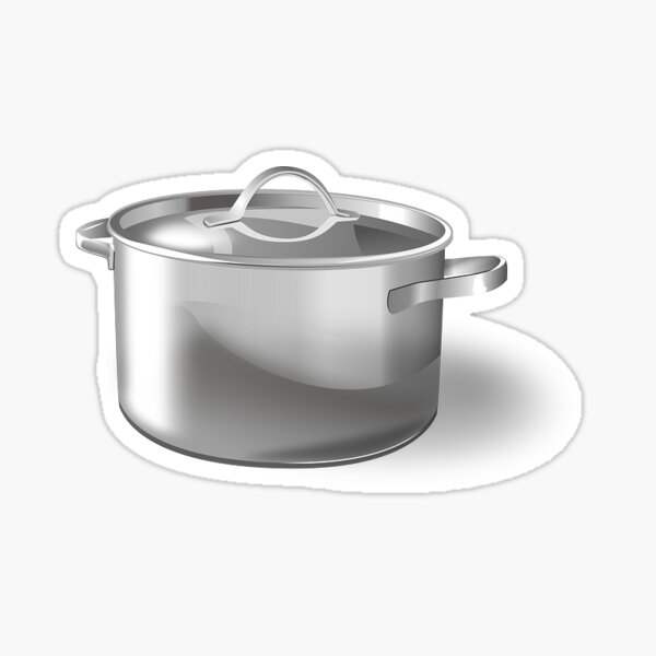 "Stainless steel pot" Sticker for Sale by Mounir-El-Manie | Redbubble