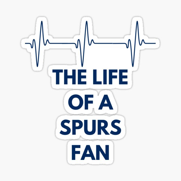 "The Life of a Spurs Fan Heartbeat Pulse" Sticker for Sale by ...