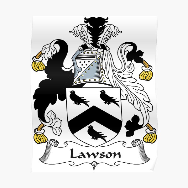 "Lawson" Poster for Sale by HaroldHeraldry | Redbubble