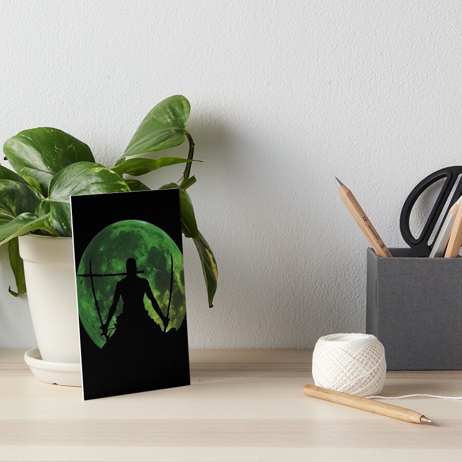 "Roronoa Zoro moon illustration" Art Board Print for Sale by ...
